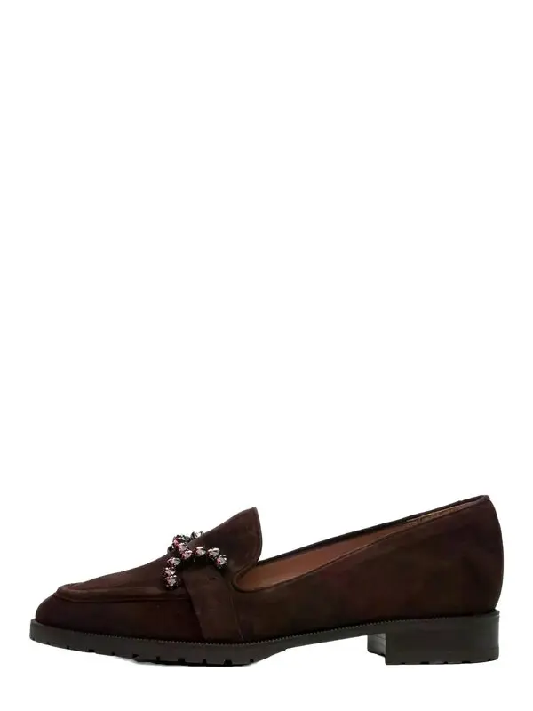 POCHE PARIS Suede Loafers - Brown