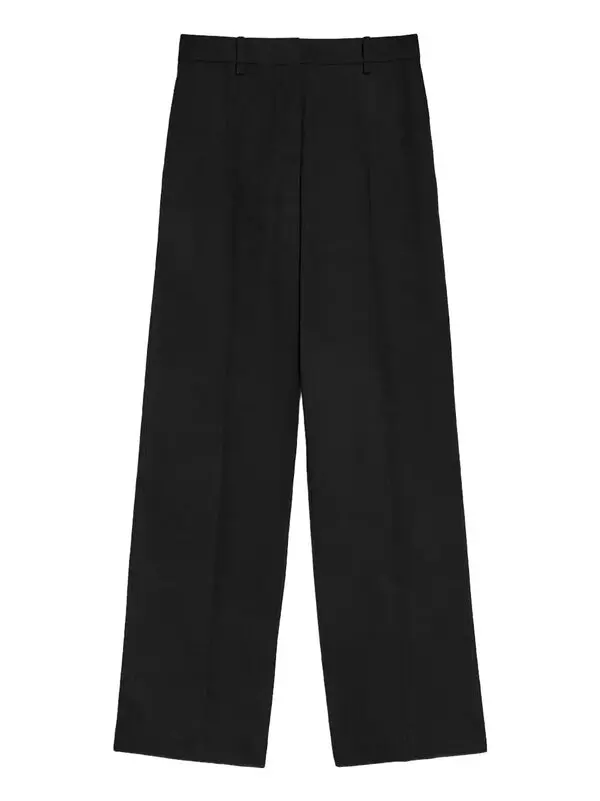 JIL SANDER Wool Trousers - Black