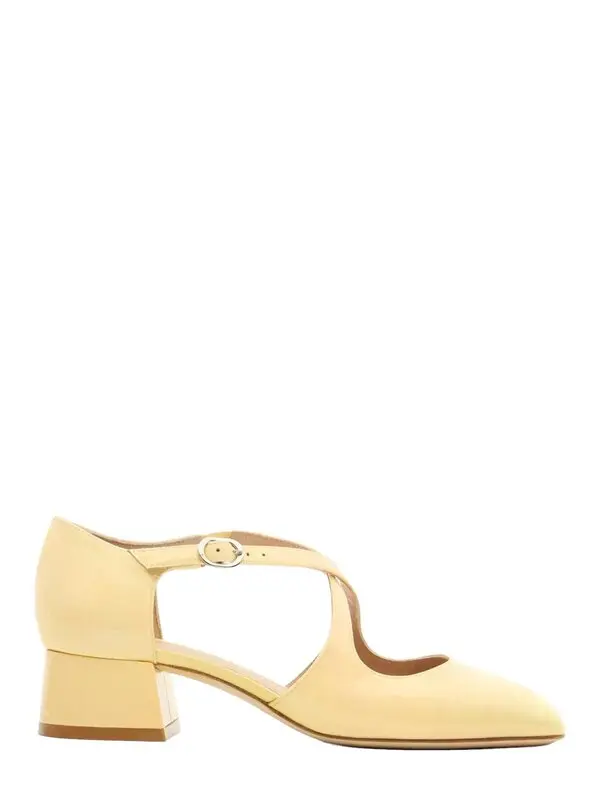 STUART WEITZMAN 35mm Clem Pumps - Yellow