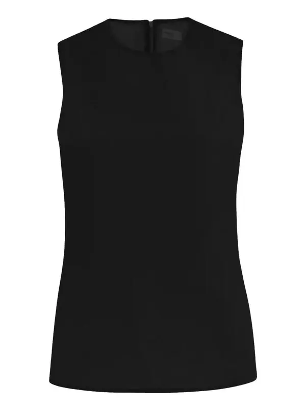 Rosetta Getty Sleeveless Textured Top - Black