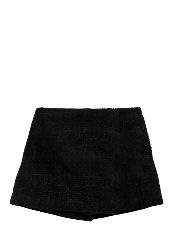 Elie Saab Macramé Shorts - Black