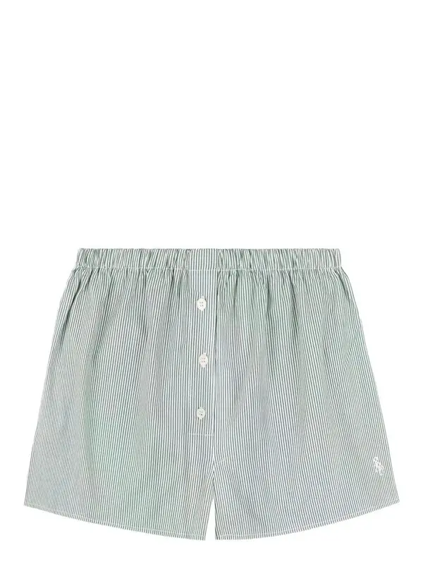 SPORTY & RICH Cotton Shorts - Green
