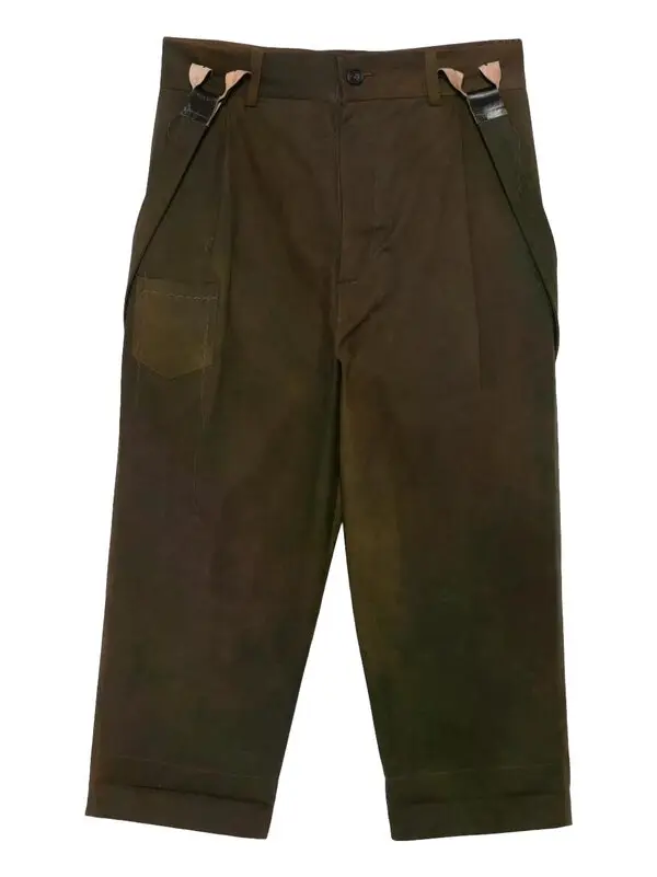 A TENTATIVE ATELIER Shoulder-straps Trousers - Brown