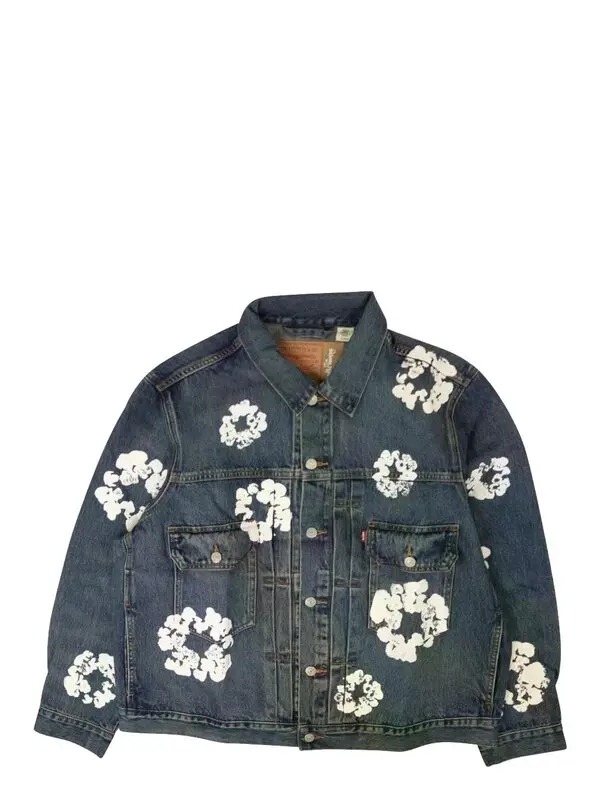 DENIM TEARS X Levi's All Over Wreath Jacket - Blue