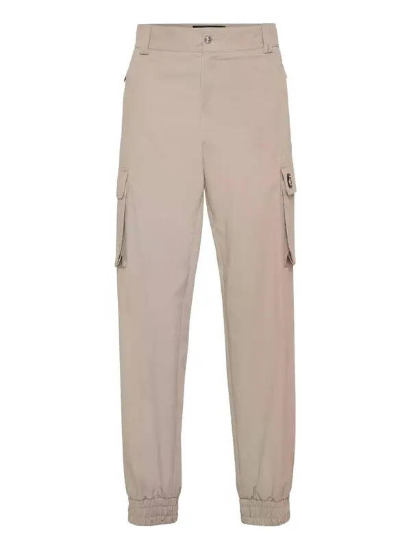 Philipp Plein Logo-plaque Trousers - Neutrals