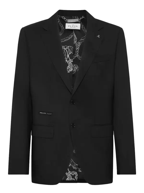 Philipp Plein Single-breasted Blazer - Black