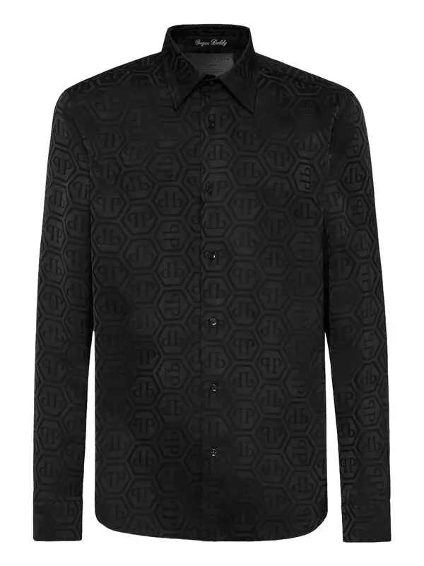 Philipp Plein Sugar Daddy Cut Silk Shirt - Black
