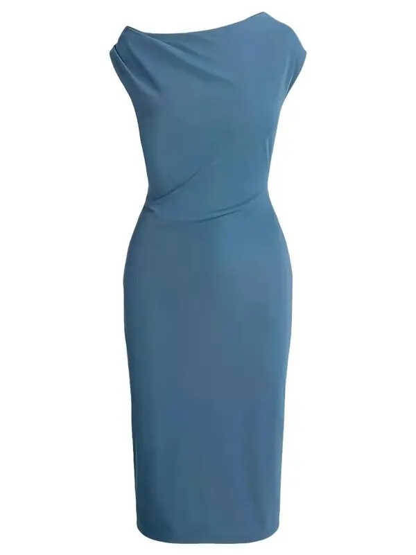 Ralph Lauren Off-shoulder Ruched Dress - Blue