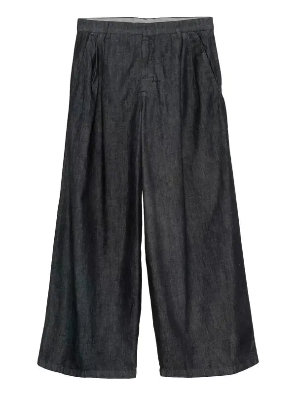 Max Mara Wide Leg Trousers - Blue