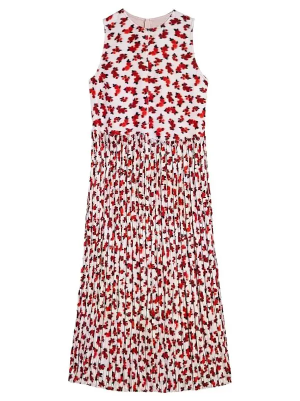 JIL SANDER Floral-print Midi Dress - Pink