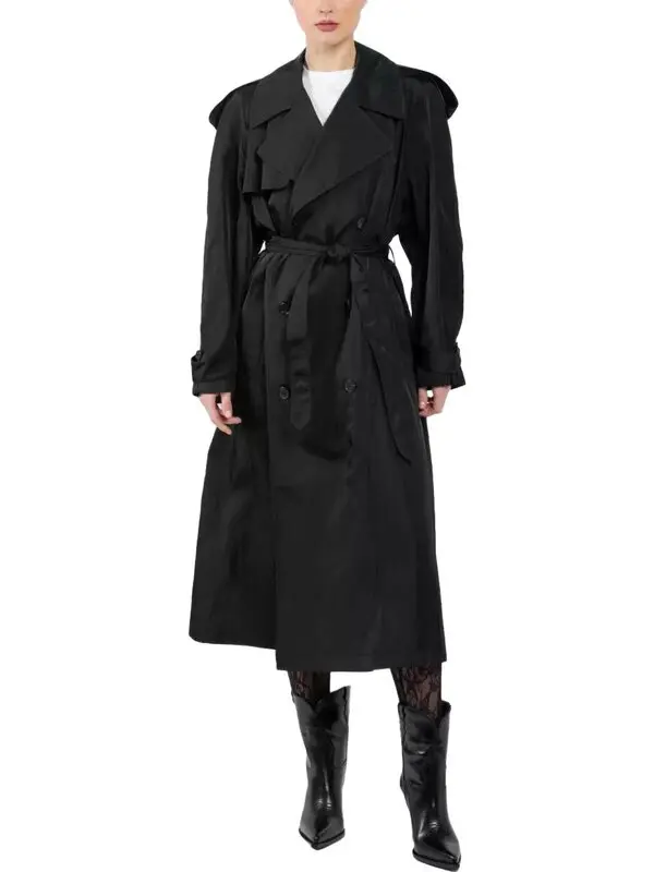 Wardrobe.NYC Technical Trench Coat - Black