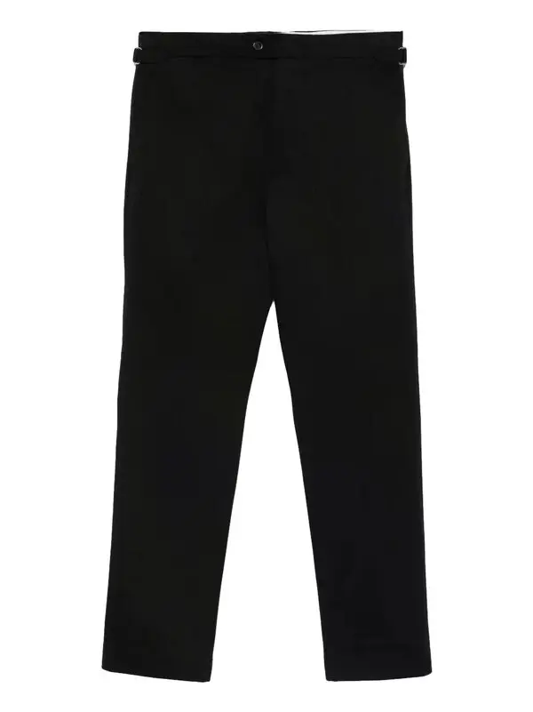 FURSAC Cotton Straight-leg Trousers - Black