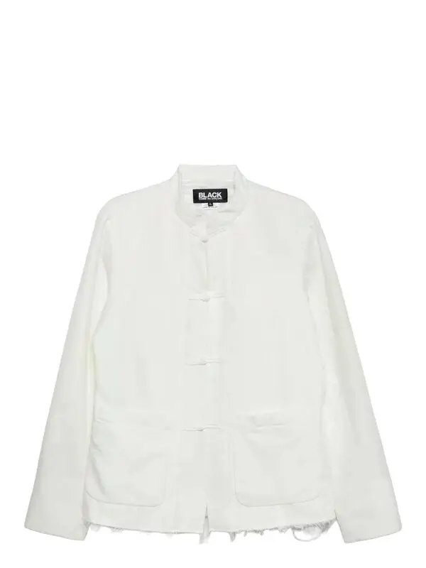 BLACK COMME DES GARÇONS Stand-collar Jacket - White