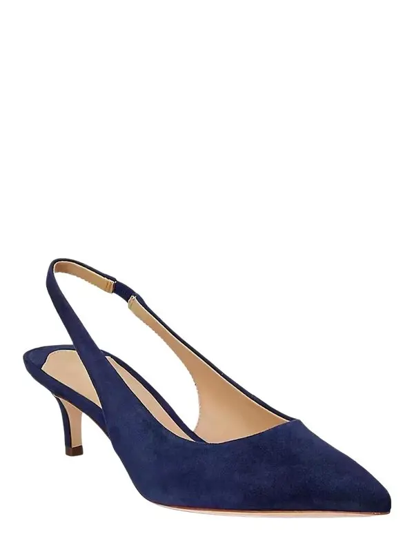 Ralph Lauren Suede Slingback Pumps - Blue