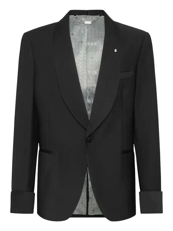 BILLIONAIRE Single-breasted Blazer - Black