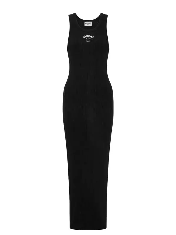 Moschino Cotton Midi Dress - Black