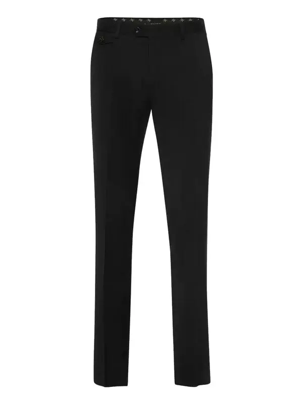 BILLIONAIRE Pressed-crease Trousers - Black