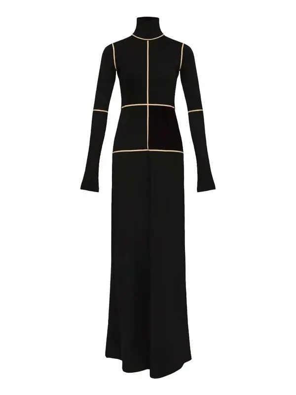 MAISON MARGIELA Paneled Turtleneck Dress - Black