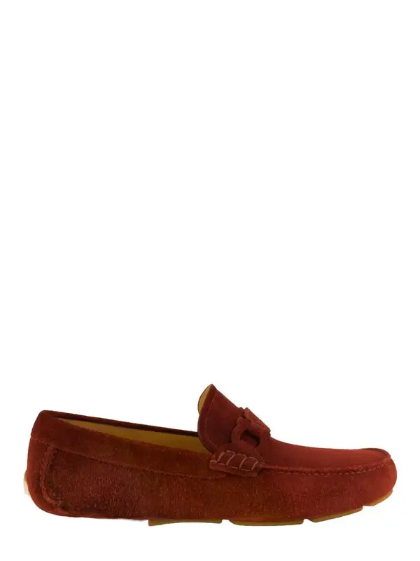 FERRAGAMO Gancini Loafers - Red