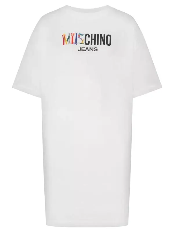 Moschino Logo-print Dress - White
