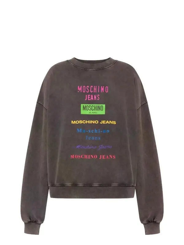 Moschino Logo-print Sweatshirt - Grey