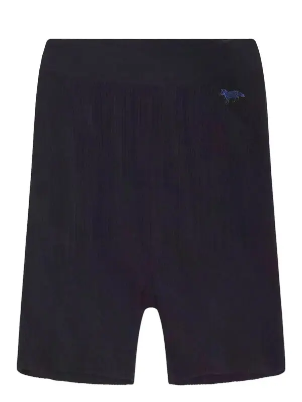 Maison Kitsuné Ribbed Shorts - Blue
