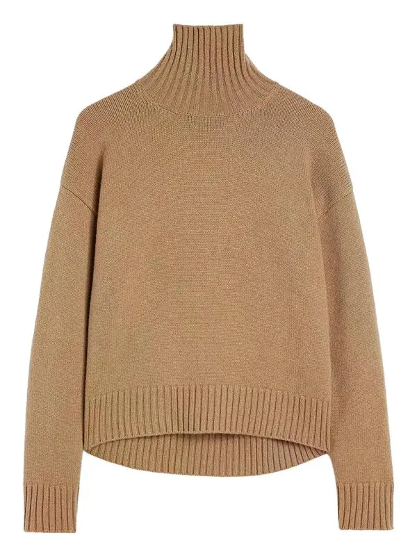 JIL SANDER High-neck Sweater - Brown