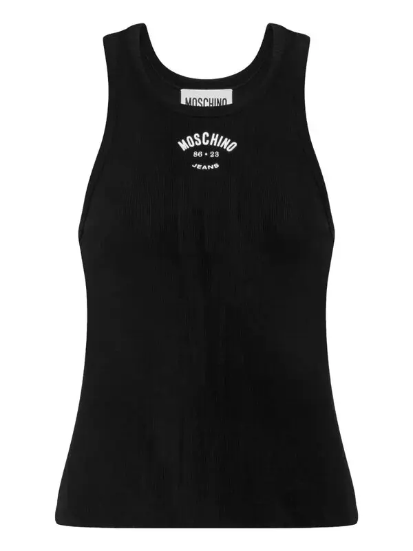 Moschino Cotton Tank Top - Black