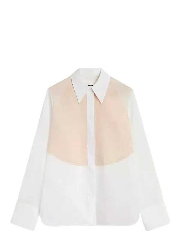 JIL SANDER Two-tone Shirt - White