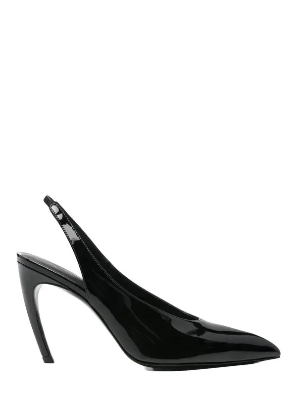 Attico Viper Slingback Pumps - Black
