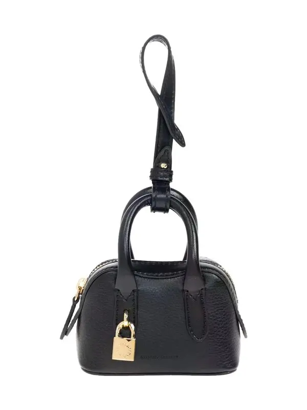 Stella McCartney Padlock Detail Bag Charm - Black