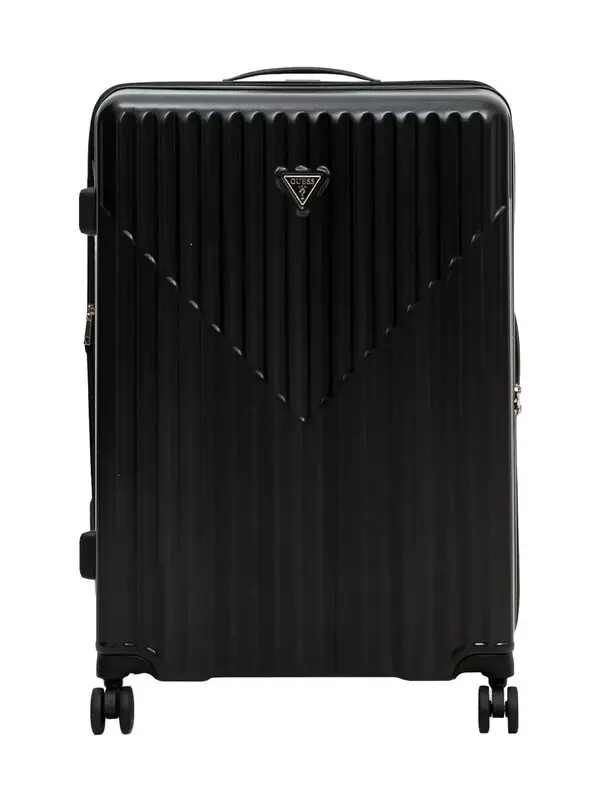 Guess Ridged Hard-shell Trolley - Black
