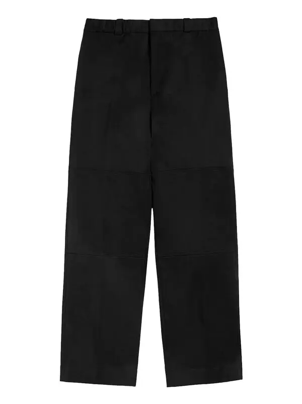 JIL SANDER Cotton Trousers - Black