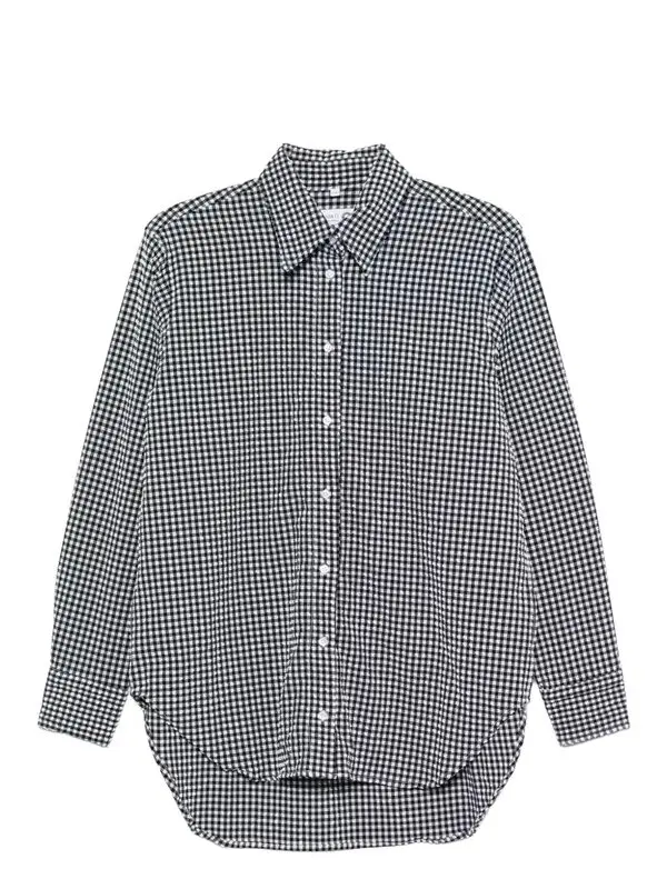 Hunza G Checkered Shirt - Black