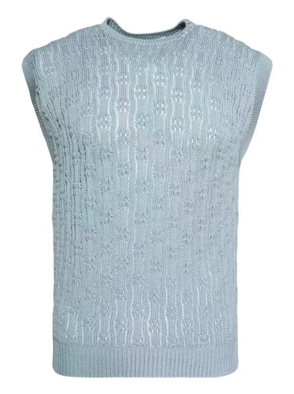 Marni Round-neck Vest - Blue