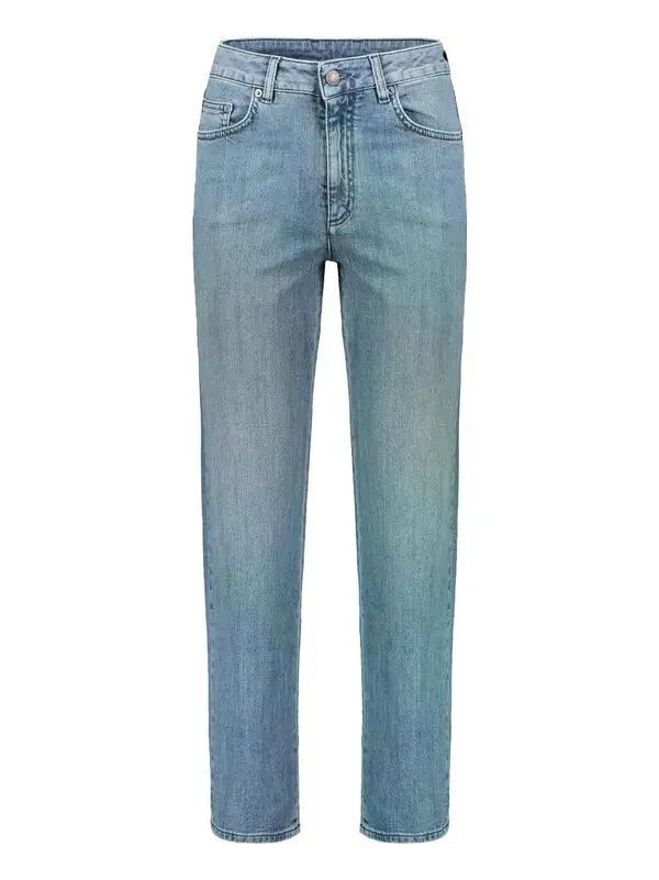 Moschino Bleached-effect Straight Leg Jeans - Blue
