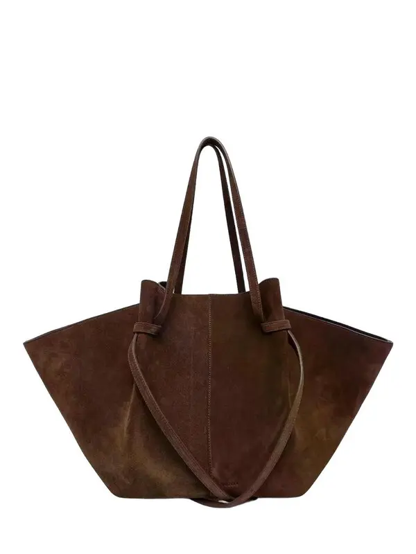 Yuzefi Suede Tote Bag - Brown