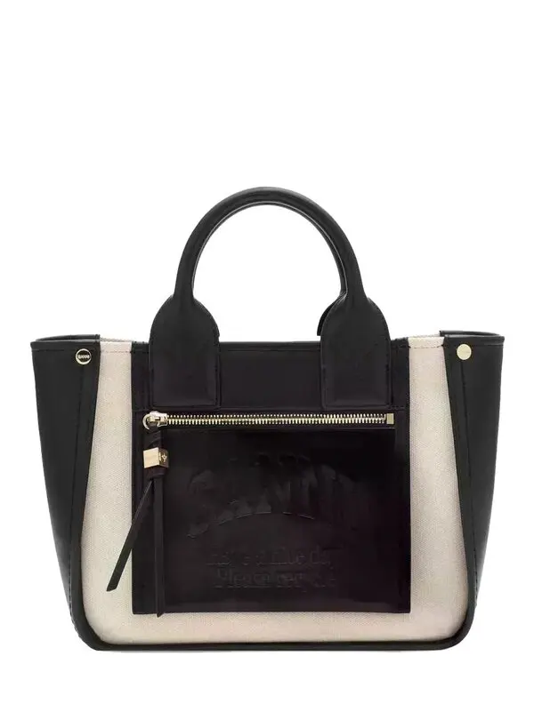 GANNI Logo-embossed Tote Bag - Black