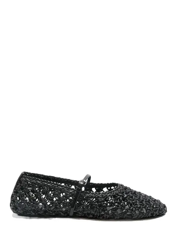 Dear Frances Balla Weave Ballet Flats - Black