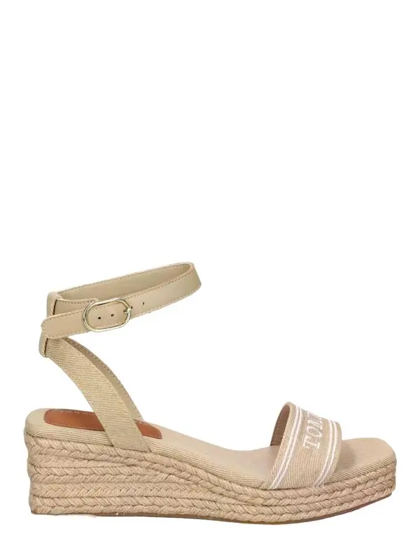 Tommy Hilfiger 58mm Espadrille Wedge Heel Sandals - Neutrals