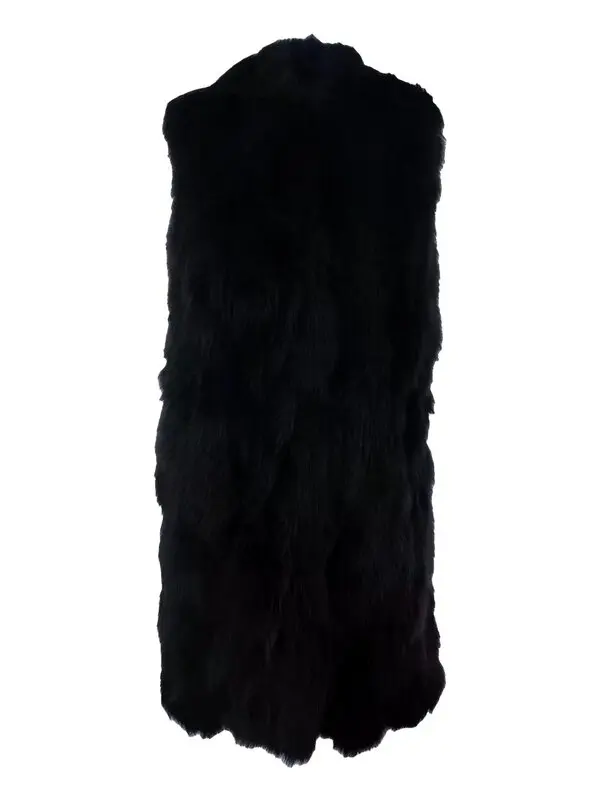 GIOCASTA Faux-fur Vest - Black