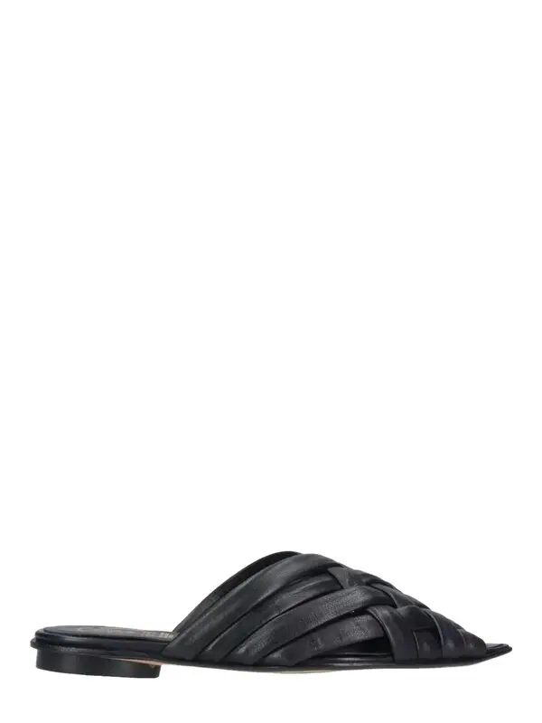 ALEXANDER HOTTO Leather Sandals - Black