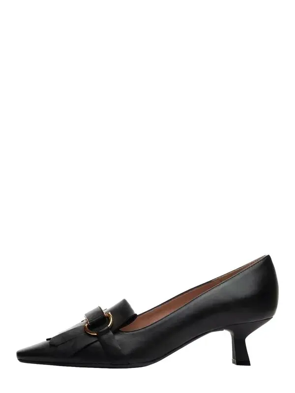 POCHE PARIS Fringe-detailed Pumps - Black