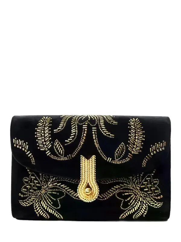 AMATO DANIELE Velvet Clutch - Black