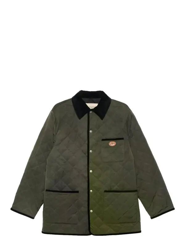 Valentino Garavani Vlogo Signature Quilted Jacket - Green