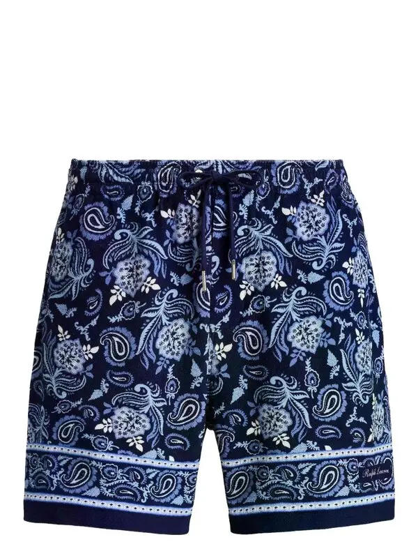 Ralph Lauren Purple Label Paisley-print Shorts - Blue