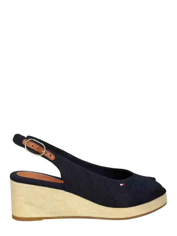 Tommy Hilfiger 60mm Slingback Wedge Espadrilles - Blue
