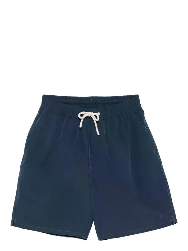 MC2 SAINT BARTH Logo-patch Swim Shorts - Blue