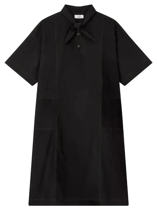 STUDIO TOMBOY Collared Shirt Dress - Black