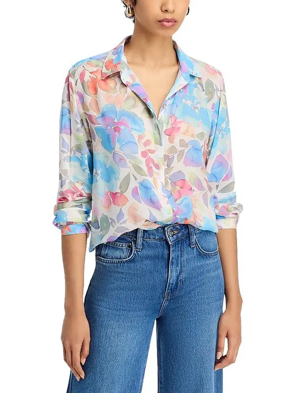 Bella Dahl Hipster Shirt - Floral Garden Print